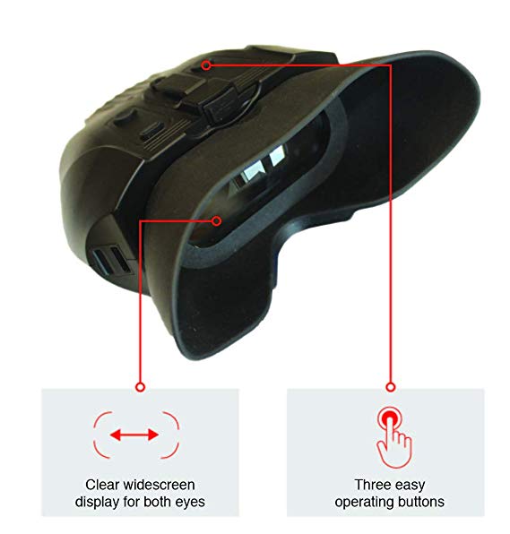 X-Vision Pro Rechargeable Digital Hands Free Night Vision Goggles, see ...